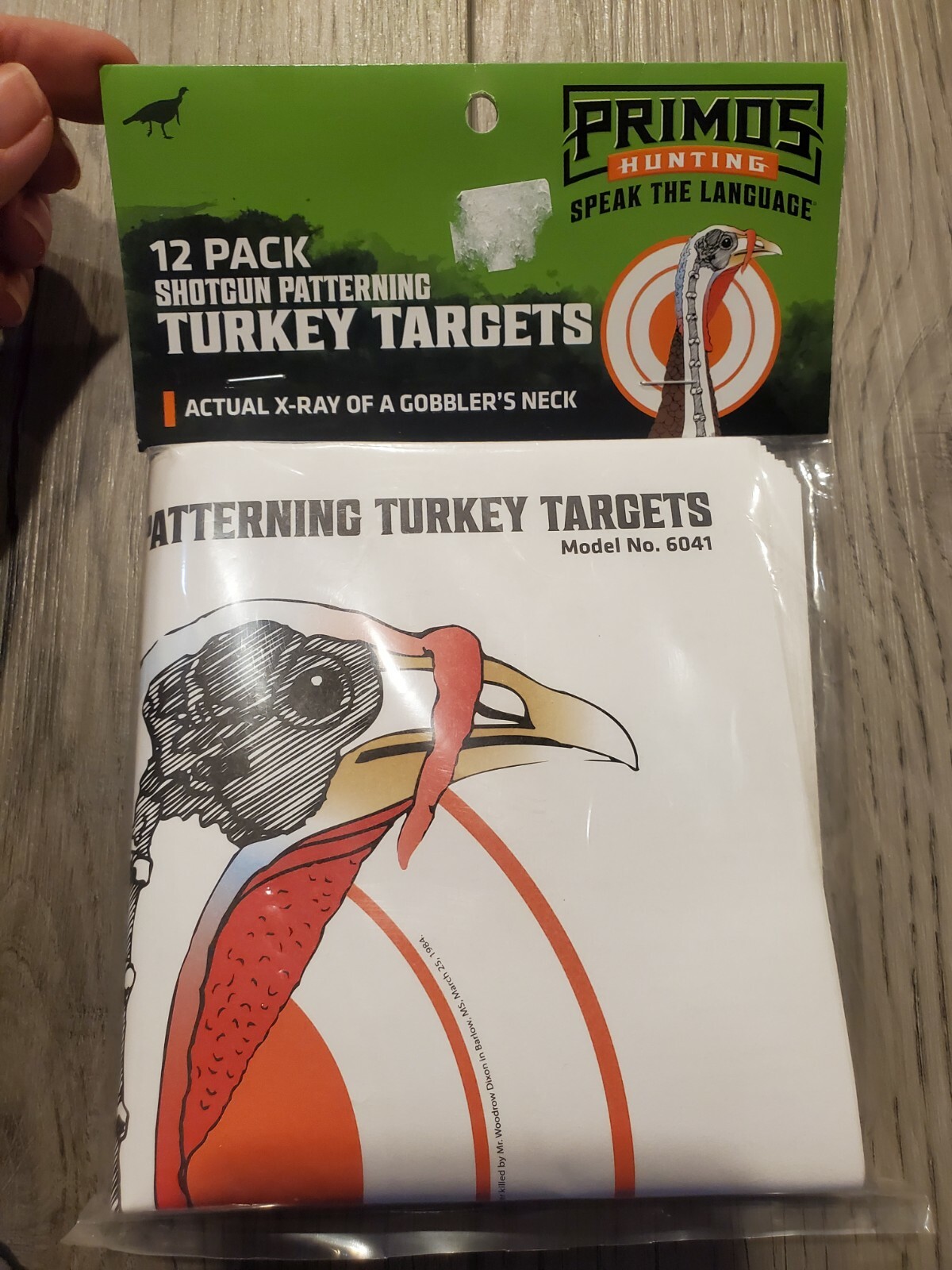 Primos Shotgun Patterning Turkey Targets Actual X-Ray of a Gobbler's ...