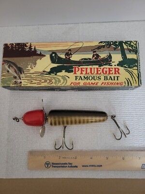 Pflueger - Vintage Pflueger White Red Head