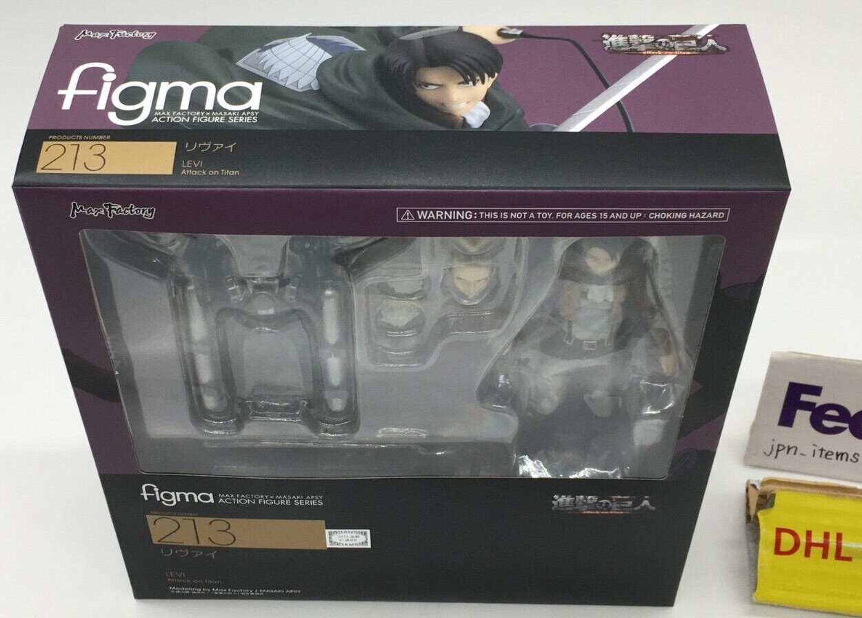Levi Ackerman figma 213 Attack on Titan Anime figure Max factory 2014 ...