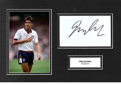 Gary Lineker Signed 12x8 Photo Display England Autograph Memorabilia ...