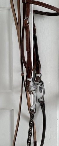 WESTERN HORSE BRIDLE NEW 5”LOW PORT BIT ,REINS | eBay