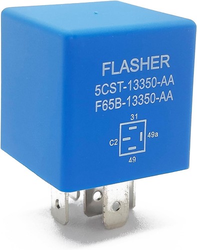 5 pin 12 Volt Turn Signal Flasher Relay for Lights Compatible with Ford ...