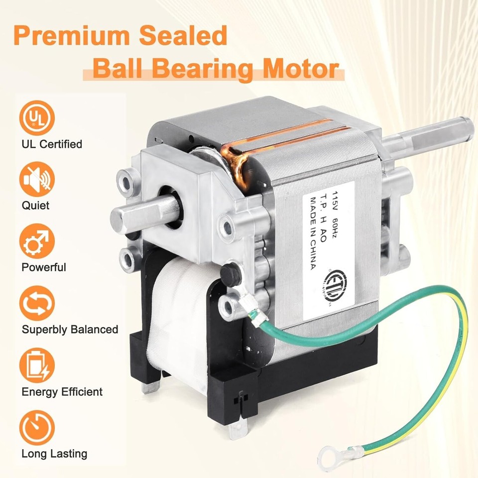 318984-753 HC21ZE117 Draft Inducer Motor with LA11AA005 Blower Wheel ...