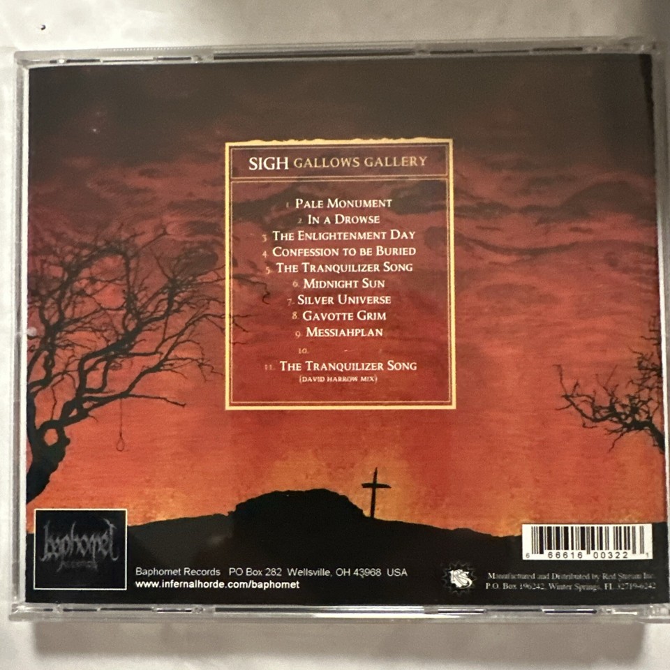 Sigh – Gallows Gallery CD 2005 Baphomet Records – BAPH 132 666616018527 ...