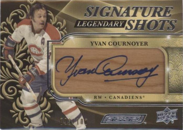 2019-20 Upper Deck Engrained - Legendary Signature Shots Yvan Cournoyer ...