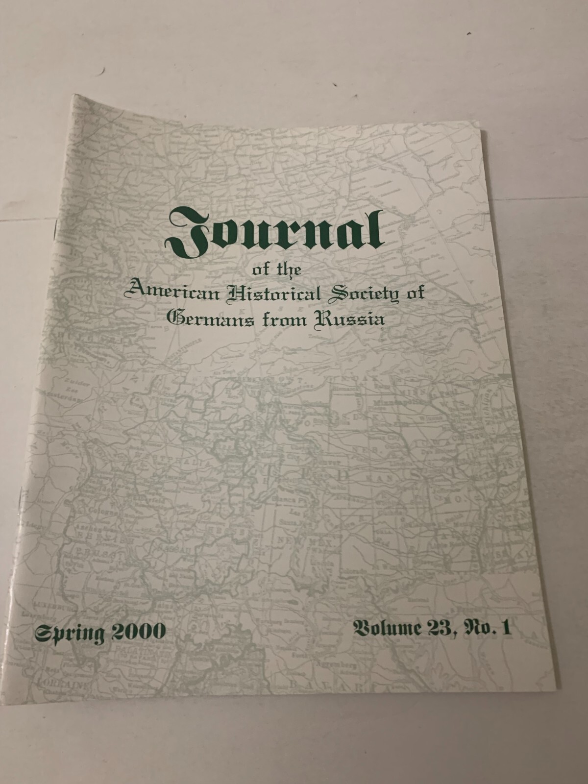 Spring 2000 Journal of the American Historical Society of Germans From ...