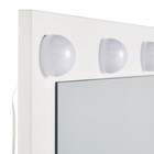 Dressing Table with LED Lighted Mirror Makeup Lady Dresser Desk Table ...