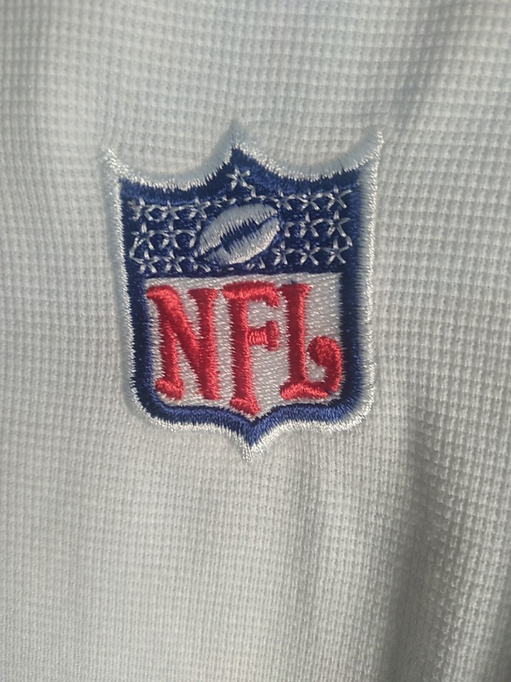 Vintage Reebok NFL Logo White Polo Shirt mens M | eBay