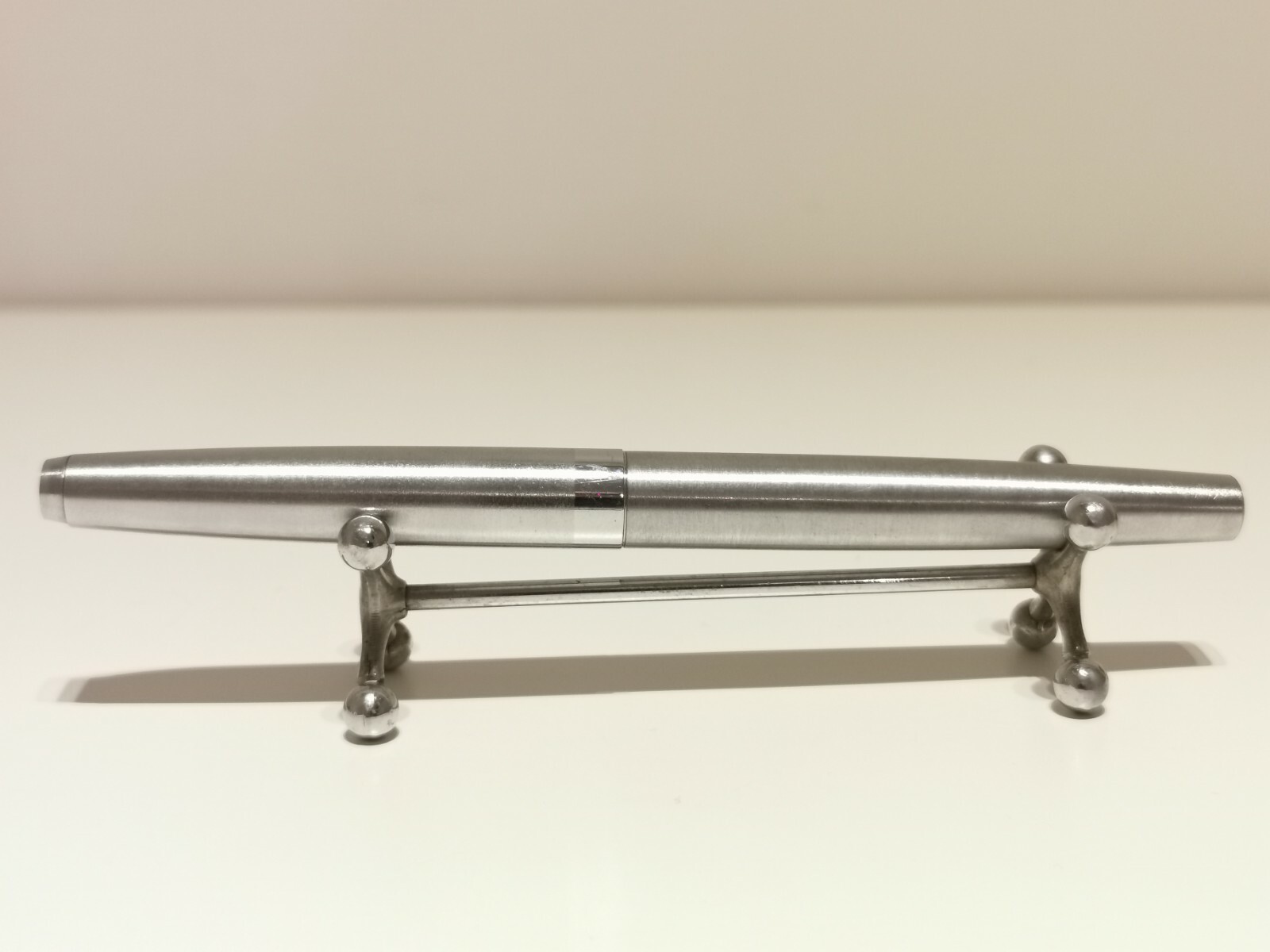 VINTAGE USSR RUSSIA MAT STAINLESS STEEL FOUNTAIN PEN "UNION" WITH 14K ...