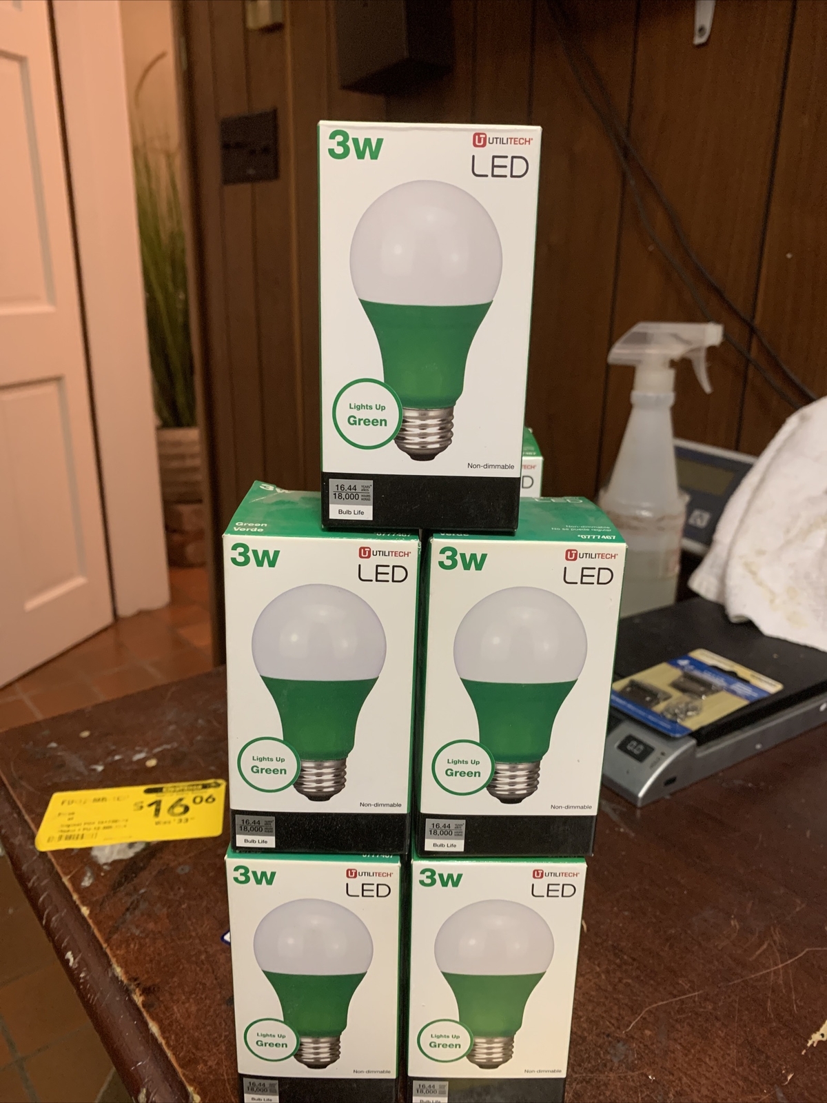 Utilitech LED 2-Watt Green Light BulbYGA16A15 Lot of 4 | eBay