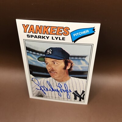 2016 Topps Archives Sparky Lyle Autograph Auto #A65-SL Yankees | eBay