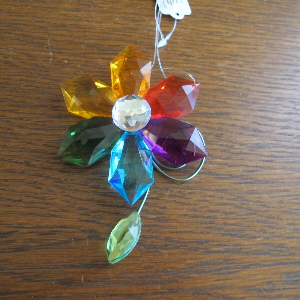GANZ CRYSTAL EXPRESSIONS FLOWER ORNAMENT SUN CATCHER NEW | eBay
