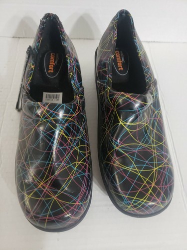 Safe-T-Step Women's Shoew 7.5 Black Multi Work Clogs Shoes Slip ...