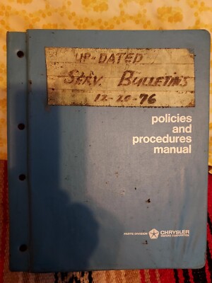 VINTAGE 1976 CHRYSLER PLYMOUTH DODGE IMPERIAL MOPAR SERVICE BULLETINS ...