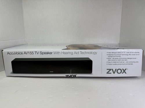 ZVOX AccuVoice AV155 Speech Boosting TV Speaker Sound Bar w/ Remote CIB ...