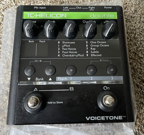 TC Helicon VOICETONE Vocal Double Doubler Overdubbing Vocal Effect ...