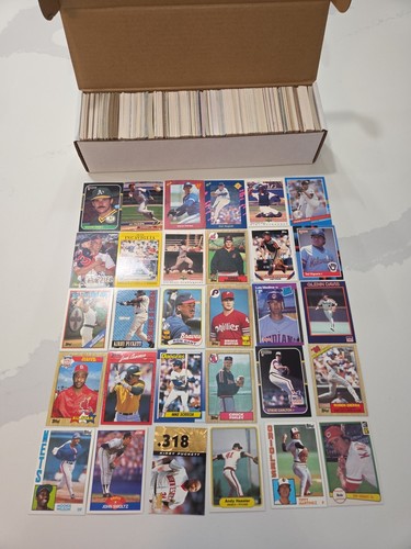 ~Approx 800 Vintage 80s, 90s & More Baseball Cards Lot H Topps Upper ...