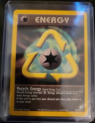 Recycle Energy Neo Genesis 105/111 WotC vintage Pokemon card NM | eBay