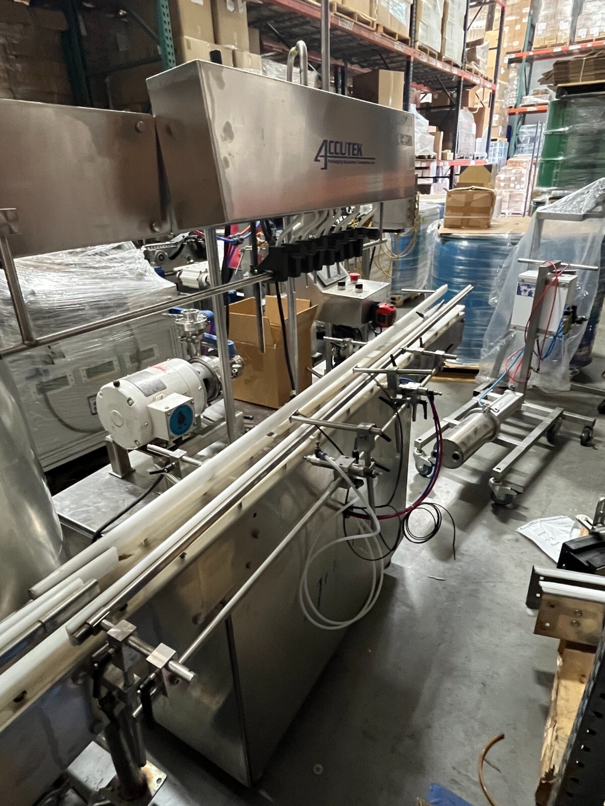 ACCUTEK AUTO MINI PINCH AUTOMATIC TIMED FLOW 8 HEAD FILLER | eBay