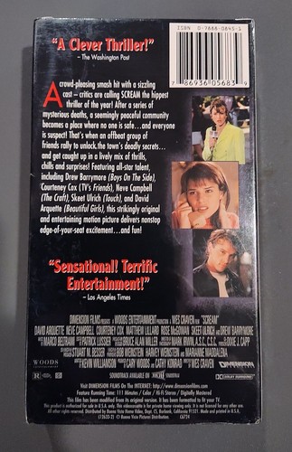 Scream+%28VHS%2C+1997%29 for sale online | eBay