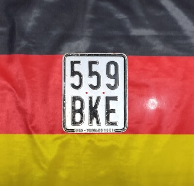 Germany German Moped Scooter License Plate - 1993 | eBay