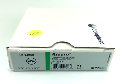 5 Coloplast 14252 Assura Ostomy Baseplate 1-1/2'' Flange, 1'' Stoma Exp ...