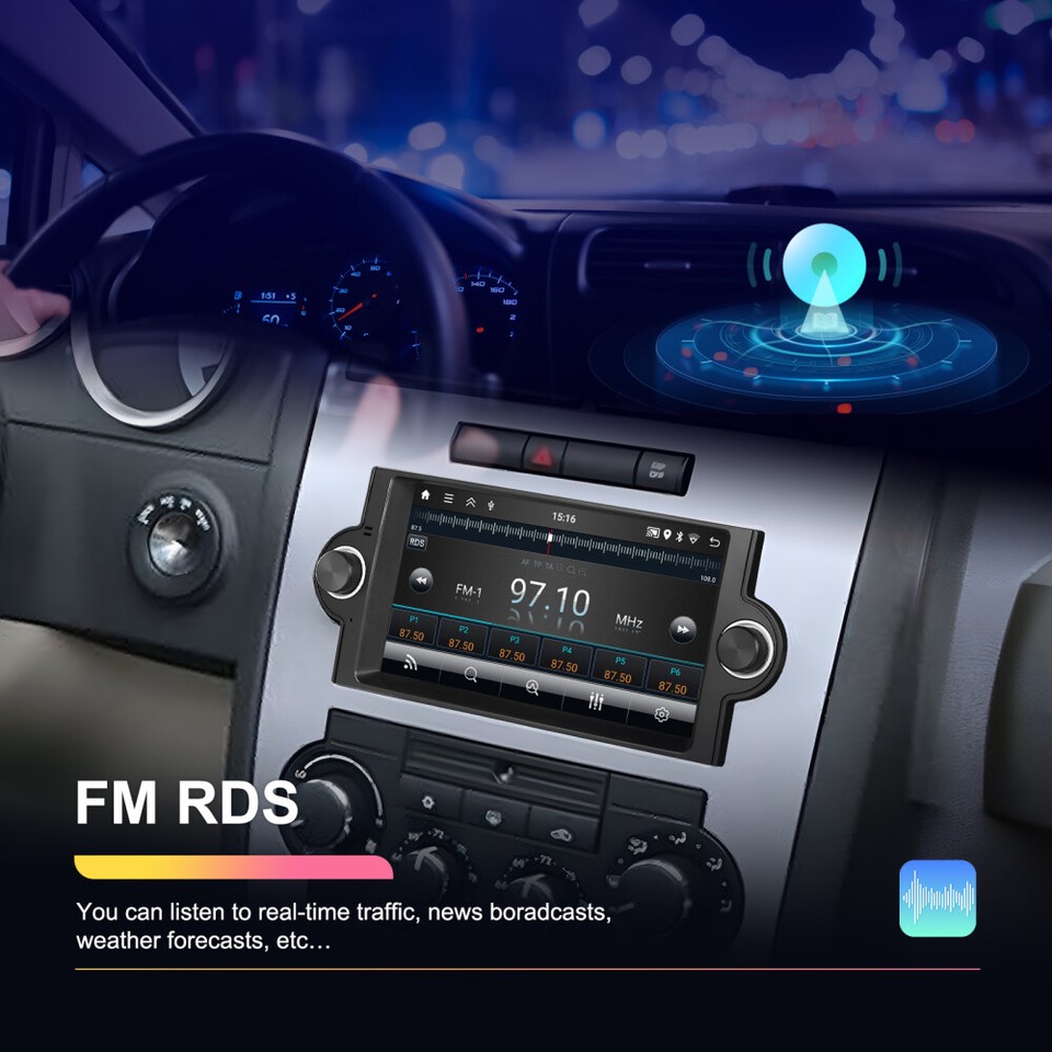 For 2005 2006 2007 Dodge Dakota Android Auto CarPlay Car Stereo Radio ...