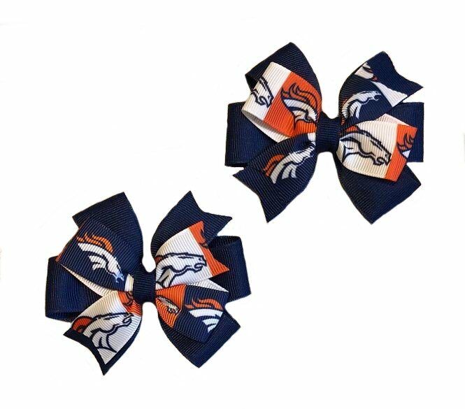 Denver Broncos Toddler Hair Bow Set | eBay