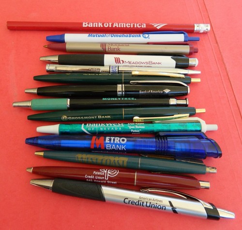 ADVERTISING PENS FROM BANKS & CREDIT UNIONS AND MORE. NEW. | eBay
