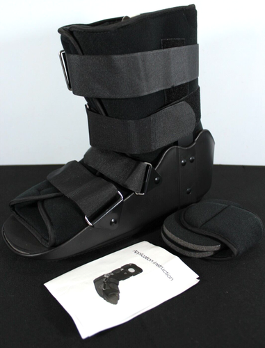 OTC Short Leg Cast Low Top Walker Boot Black XL X-Large Short CMS-001 ...
