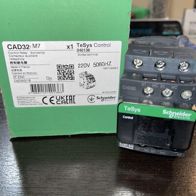 CONTROL RELAY CAD32M7. 220V50/60Hz | eBay