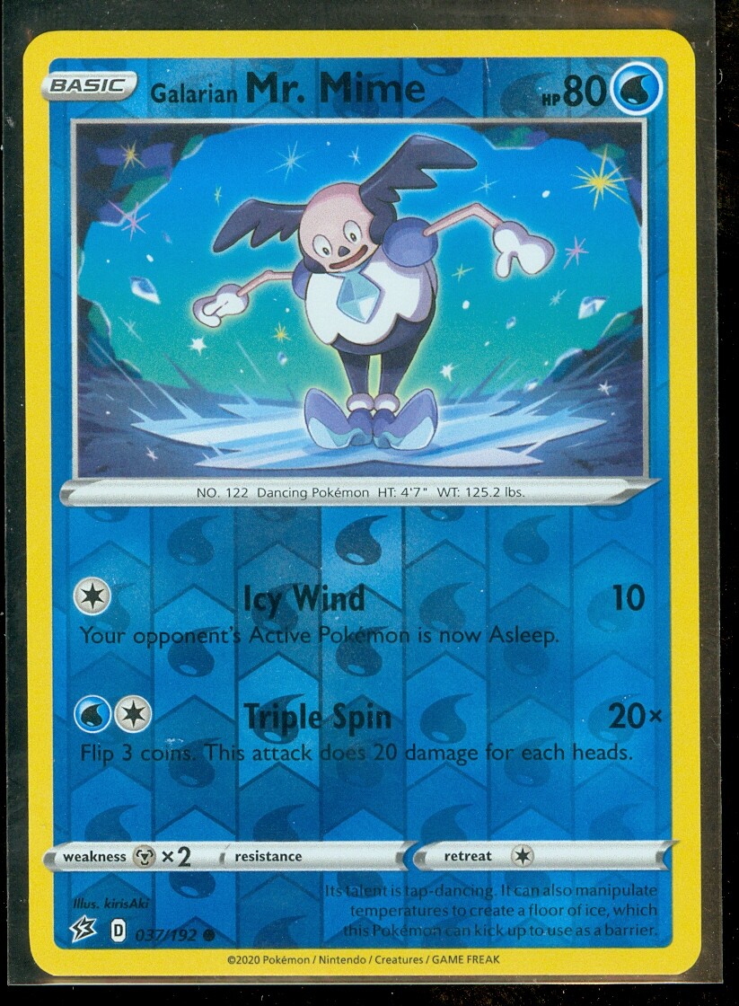 galarian mr. mime 037 For Sale - MAVIN