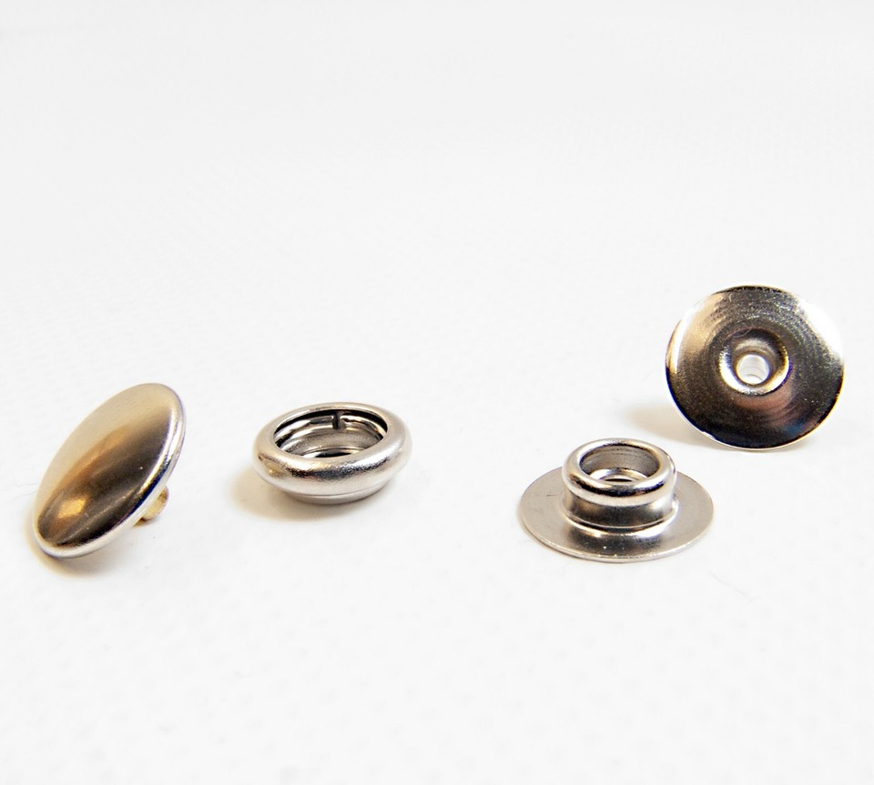 Baby Snaps, Line 20 Snaps, Nickel Plated Brass - 10 of Each Piece | eBay