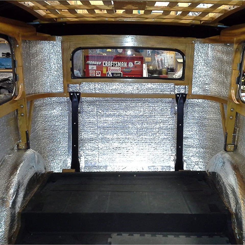 48"x100" Automotive Sound Deadening Insulation Heat Barrier Noise Proof ...