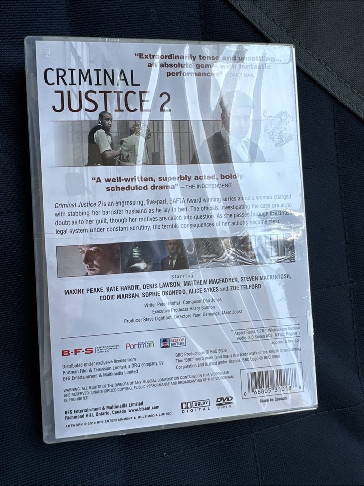 Criminal Justice 2 (DVD, 2010, 2-Disc Set) NEW SEALED 66805310188| eBay