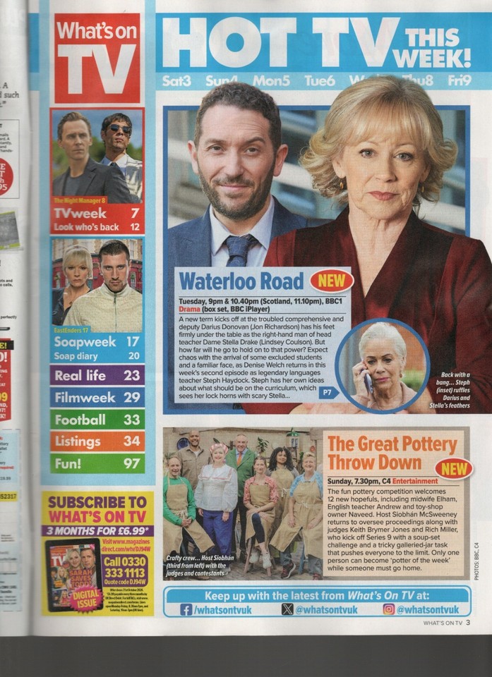 What’s On TV Jan 3 - 9 2026 - Coronation Street, Emmerdale,Masked ...