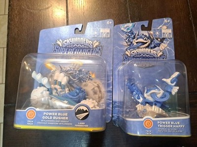 Skylanders Power Blue Trigger Happy And Power Blue Gold Rusher (See ...