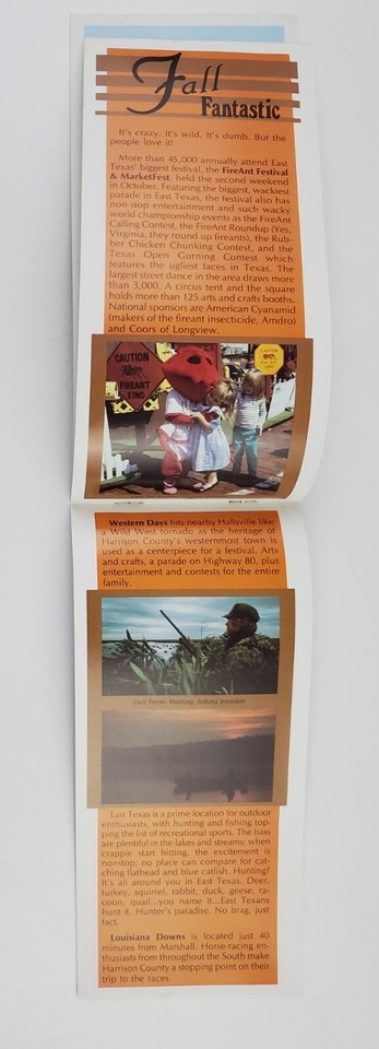 1980s Marshall Texas TX Attractions Lodging Dining Tourist Vtg Travel ...
