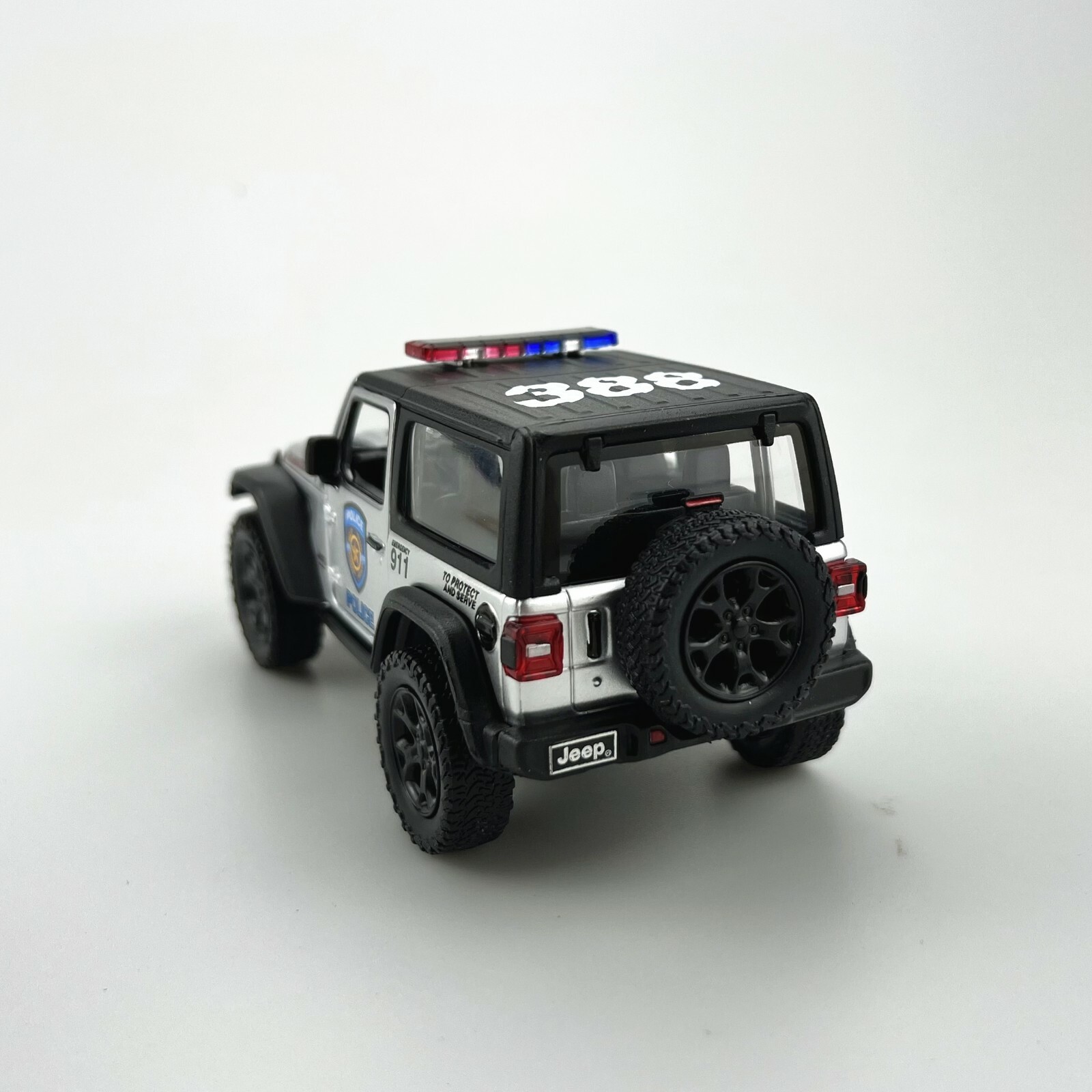 Kinsmart 1:36 - 2018 Jeep Wrangler (Police Car) - 5" Diecast Toy Car ...