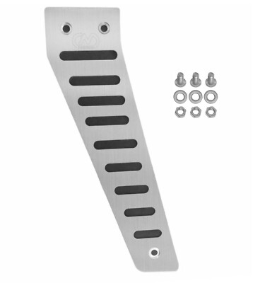 VW POLO 9N PLAIN FOOTREST EXCLUSIVE WITH OEM BLACK RUBBER BACKING FR008 ...