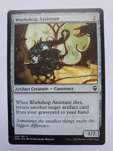 MTG Magic The Gathering Card Workshop Assistant Artifact Creature ...