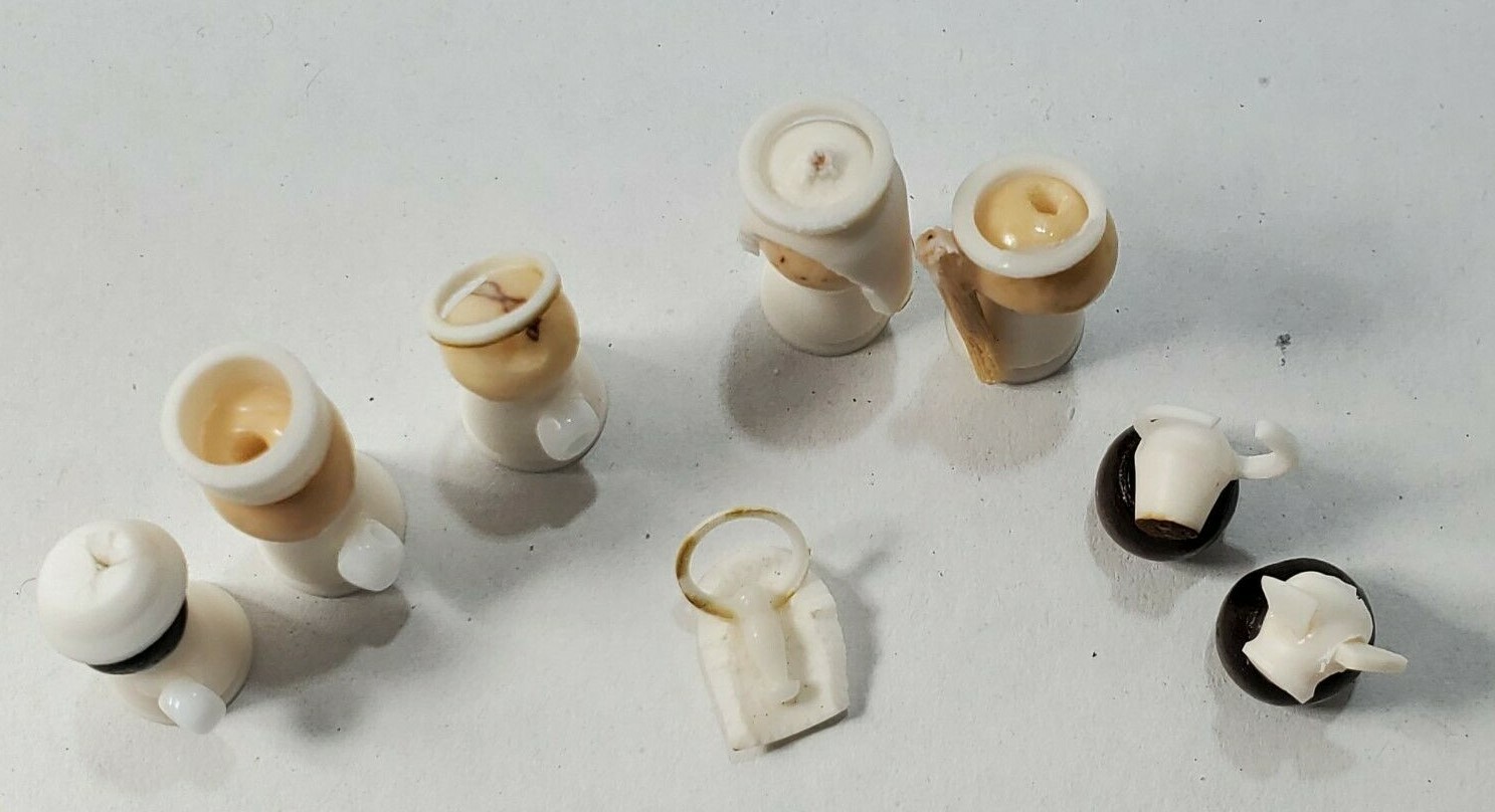 NEW Handmade Tagua Nut Nativity Set Art Folk Colombia WHITE 1" Tall ...