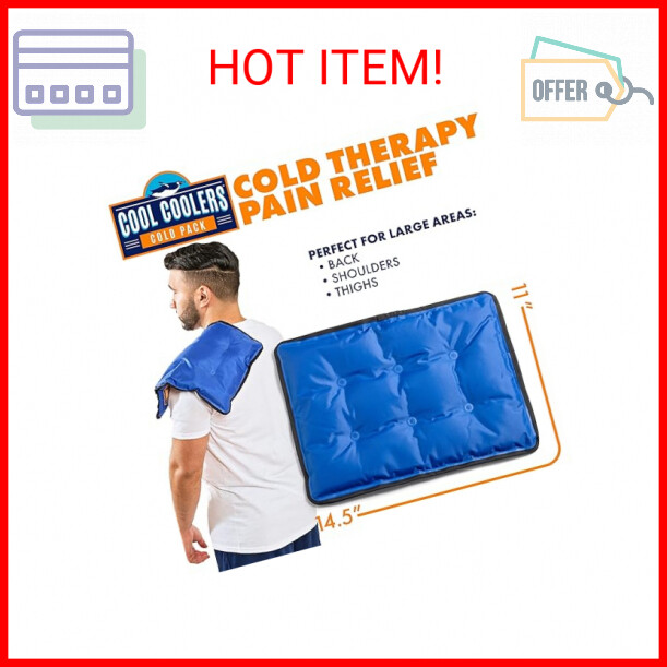 Cool Coolers Flexible Gel Ice Pack, Standard Large 11" x 14.5â ...