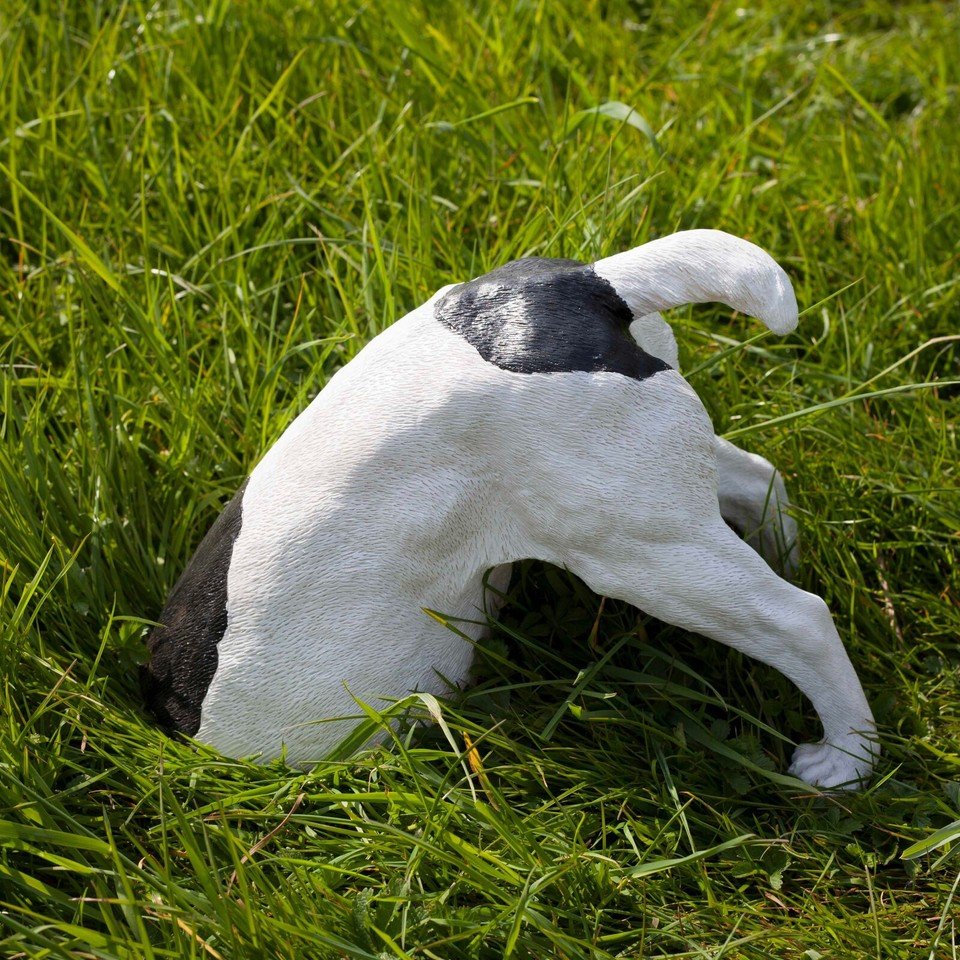 Realistic Digging Jack Russell Dog Garden Animal Ornament Lawn Statue ...