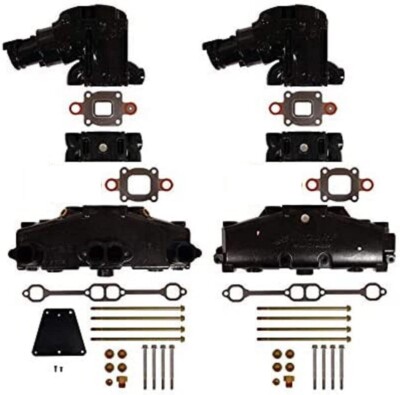 EXHAUST Manifold RISER elbow Dry Joint 5.0 5.7 5.0L 5.7L MERCRUISER 3 ...