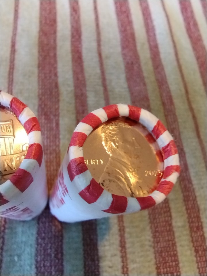 2025 P Lincoln Penny 2 Roll (100 coins) Uncirculated OBW Rolls Last ...