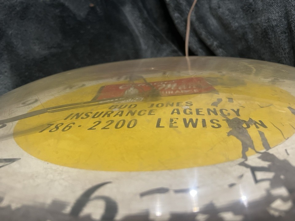 🕰️Vintage Citizens Main Insurance WORKING Clock Bud Jones Lewiston | eBay