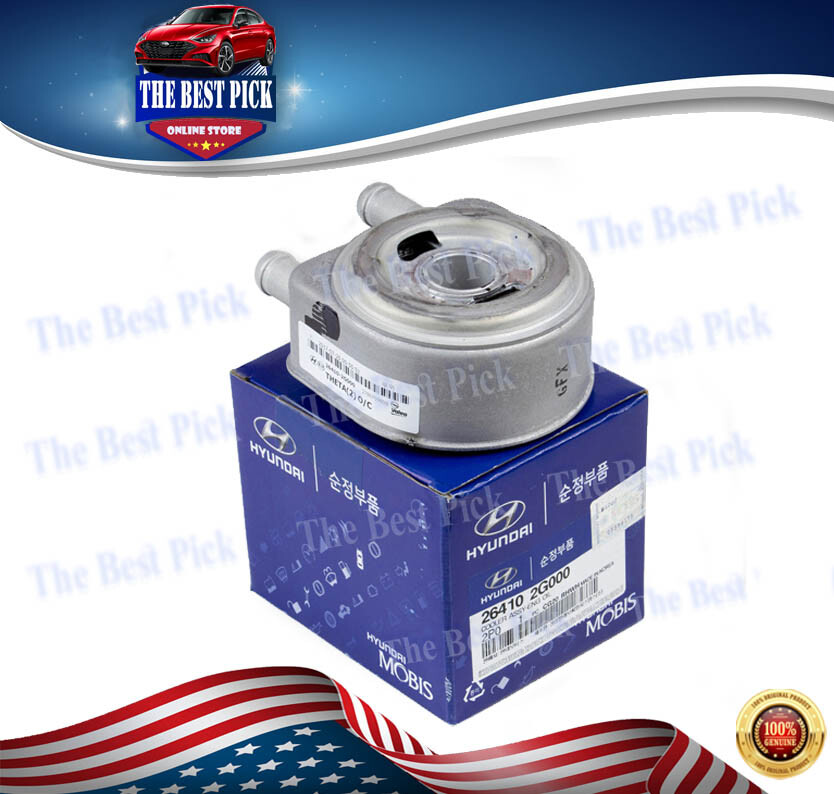 ⭐GENUINE⭐ ENGINE OIL COOLER for HYUNDAI KIA 10-15 2.4L 2.0L 2010-2017 ...