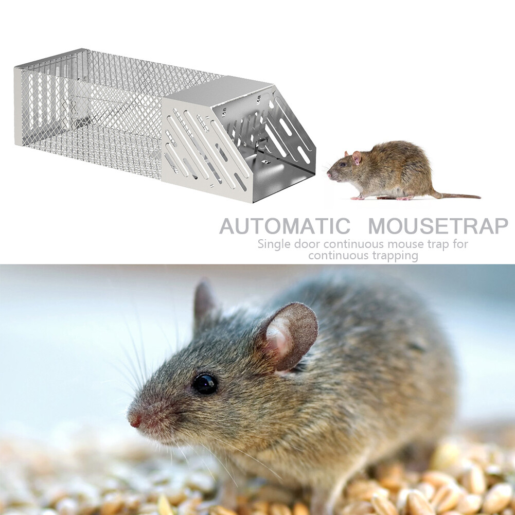 Household Mouse Catcher Stainless Steel Non-toxic Mousetrap Live Mouse ...