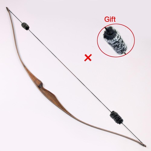 35lbs Traditional Recurve Bow Archery Hunting Wood Longbow & Bow String ...